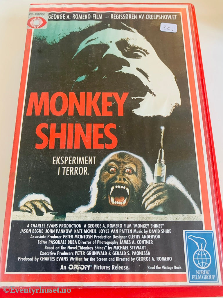 Monkey Shines. 1988. VHS Big Box. – Eventyrhuset