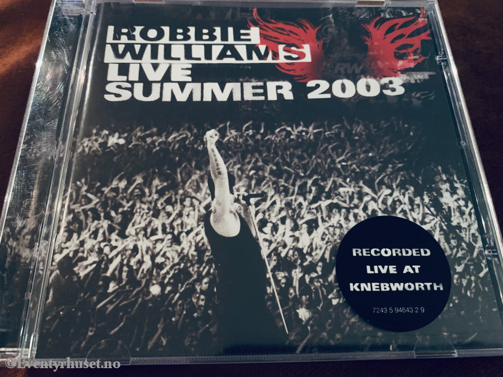 Robbie Williams. Live Summer 2003. CD. – Eventyrhuset
