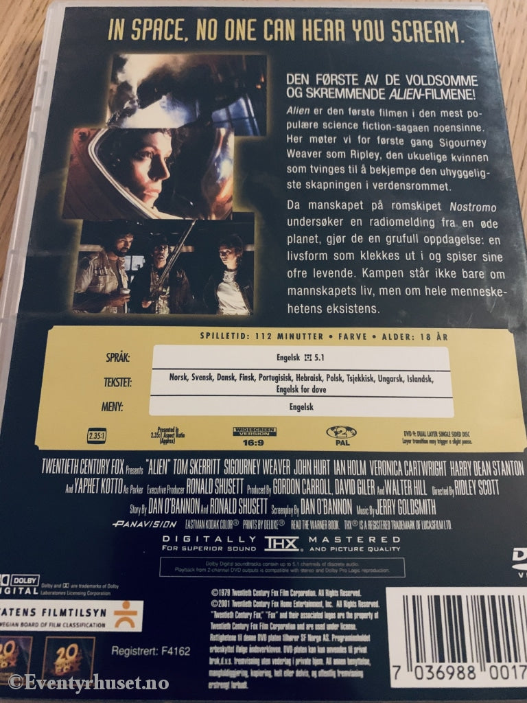Alien. 1979. DVD. – Eventyrhuset