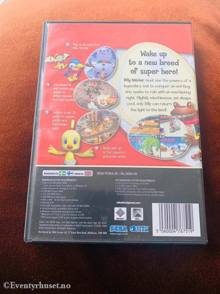 Billy Hatcher and the Giant Egg. PC-spill. – Eventyrhuset