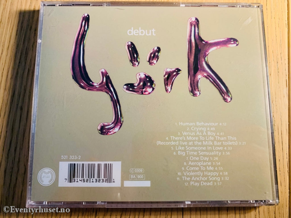 Björk. Debut. 1994. CD. – Eventyrhuset