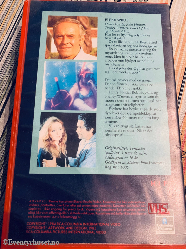 Blekksprut. 1984. VHS Big Box. – Eventyrhuset