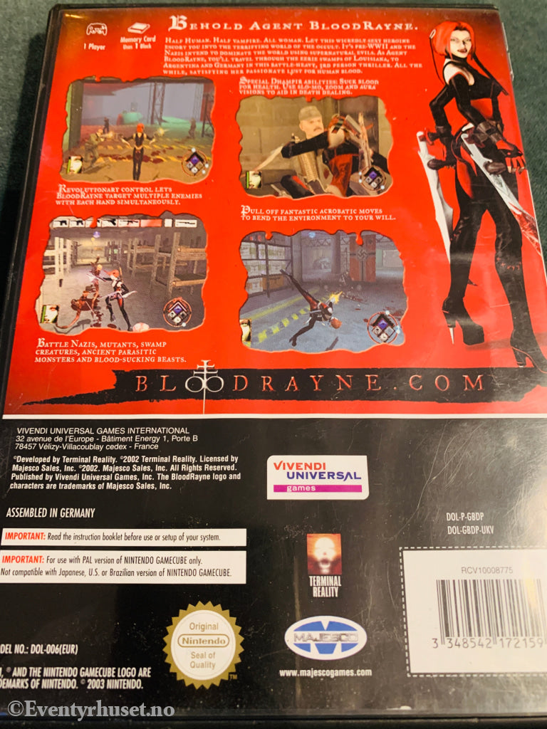 Bloodrayne. Gamecube. – Eventyrhuset