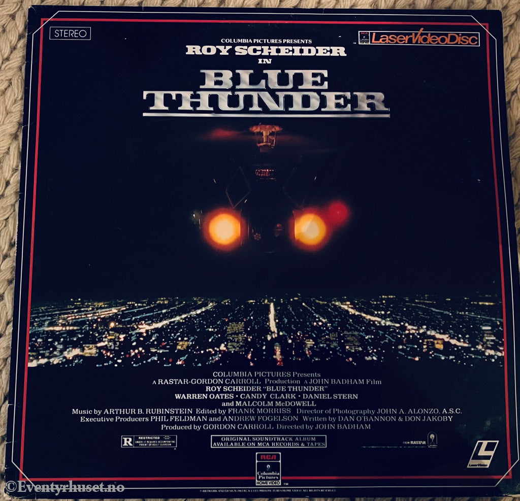 Blue Thunder. Laserdisc. – Eventyrhuset