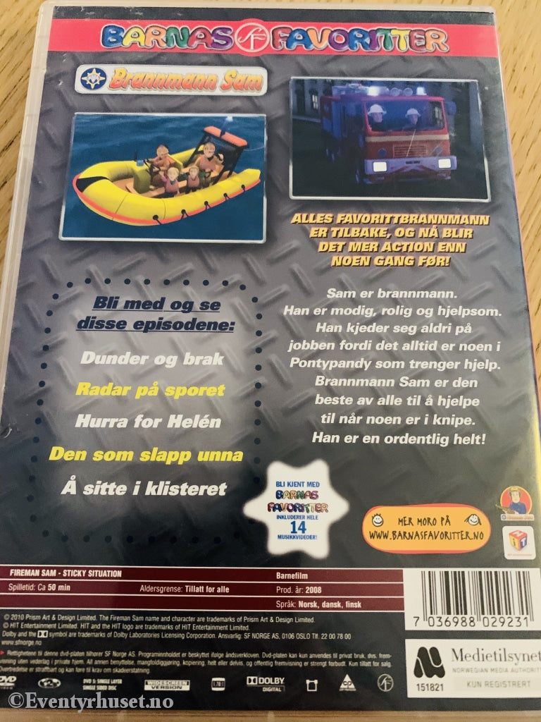 Brannmann Sam - Å sitte i klisteret. 2008. DVD. – Eventyrhuset