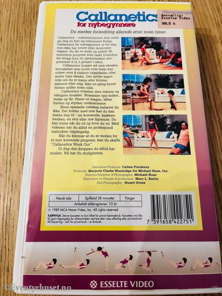 Callanetics for nybegynnere. 1989. VHS. – Eventyrhuset