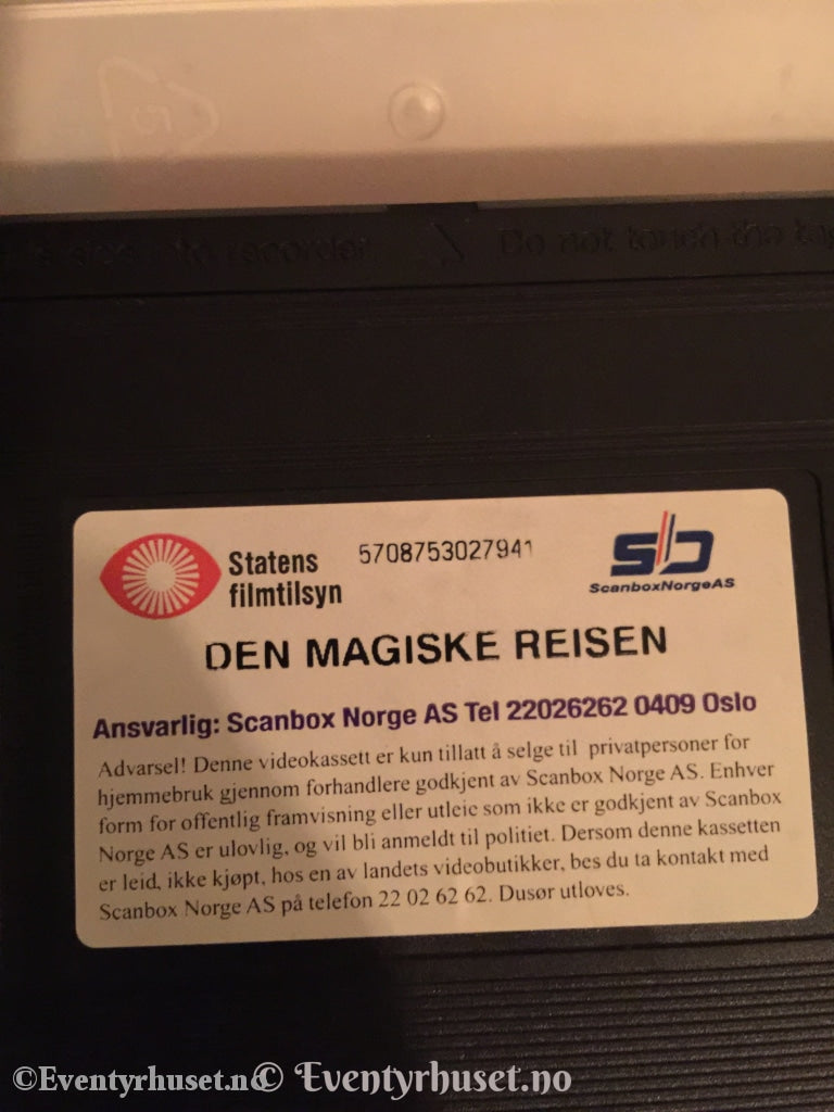 Den magiske reisen. 1994. VHS. – Eventyrhuset