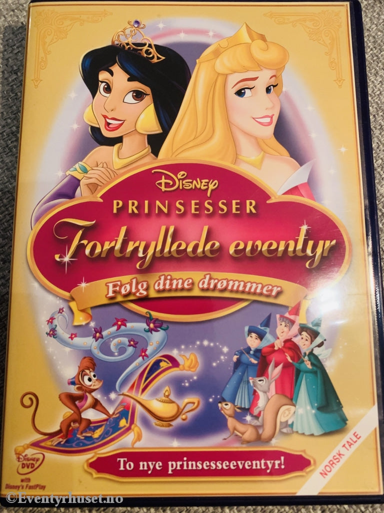 Disney DVD. Prinsesser. Fortryllede eventyr. Følg dine drømmer ...
