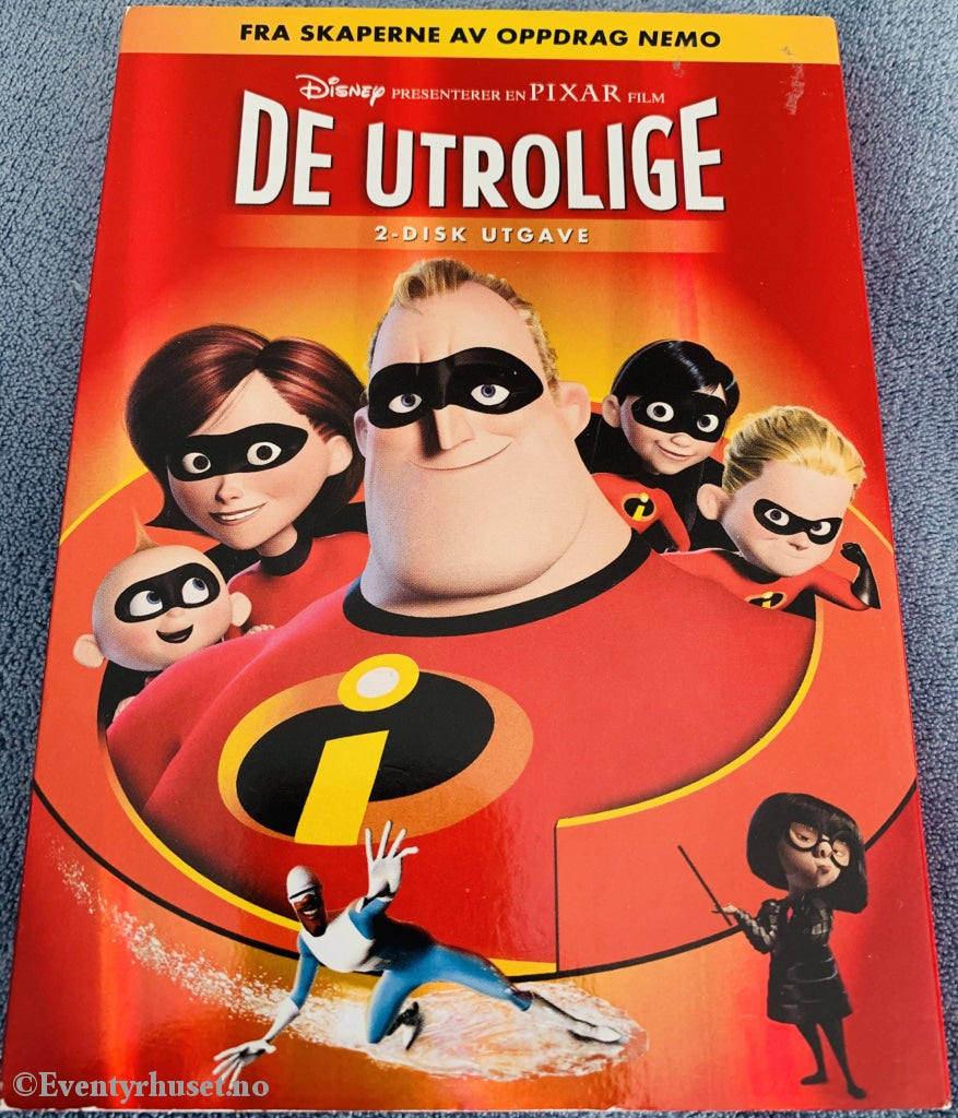 Disney DVD slipcase. De Utrolige. – Eventyrhuset