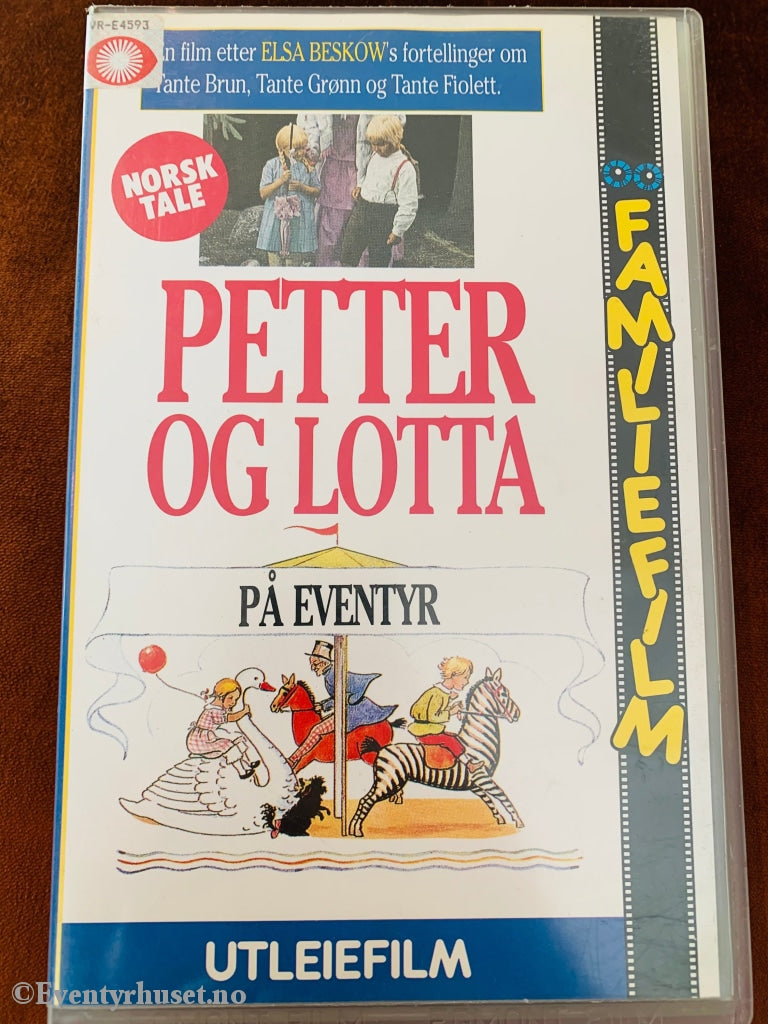 Elsa Beskow. 1992. Petter og Lotta på eventyr. VHS Big Box. – Eventyrhuset