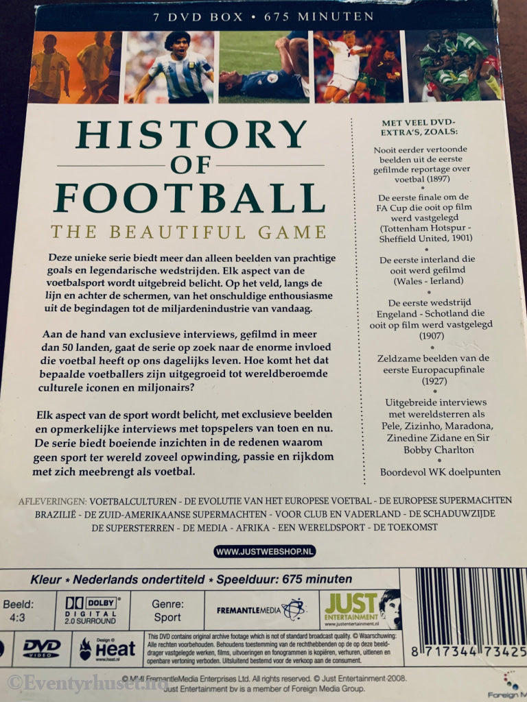 History of Football - The Beautiful Game. DVD samleboks. – Eventyrhuset