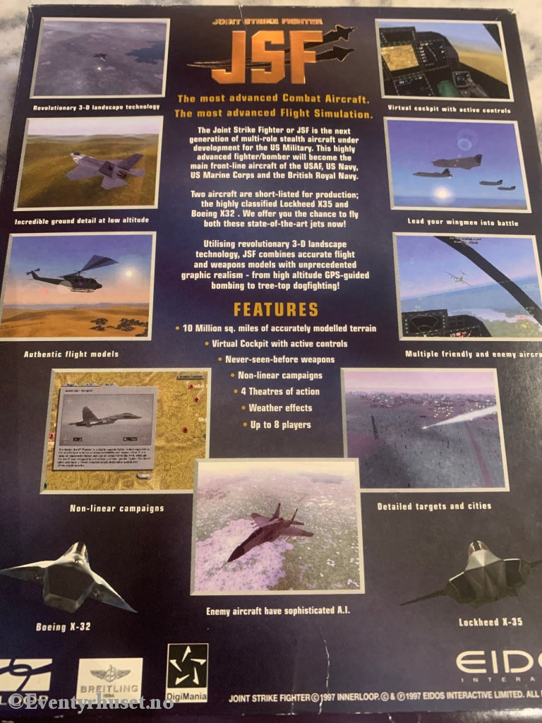 Joint Strike Fighter (JSF). PC-spill. Big Box. – Eventyrhuset