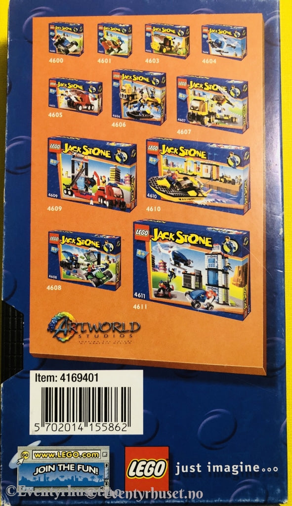 Lego. Jack Stone. Slipcase. VHS. – Eventyrhuset