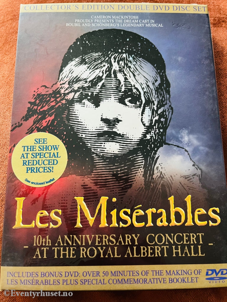 Les Miserables. Spesialutgave. DVD slipcase. – Eventyrhuset
