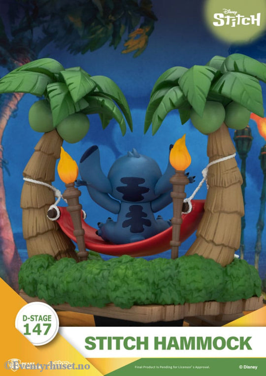 Lilo & Stitch D-Stage PVC Diorama Stitch Hammock 13 cm – Eventyrhuset