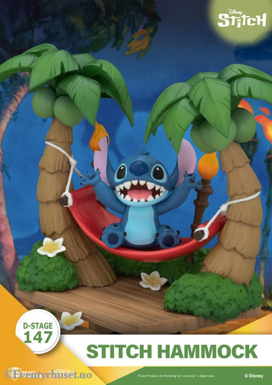 Lilo & Stitch D-Stage PVC Diorama Stitch Hammock 13 cm – Eventyrhuset