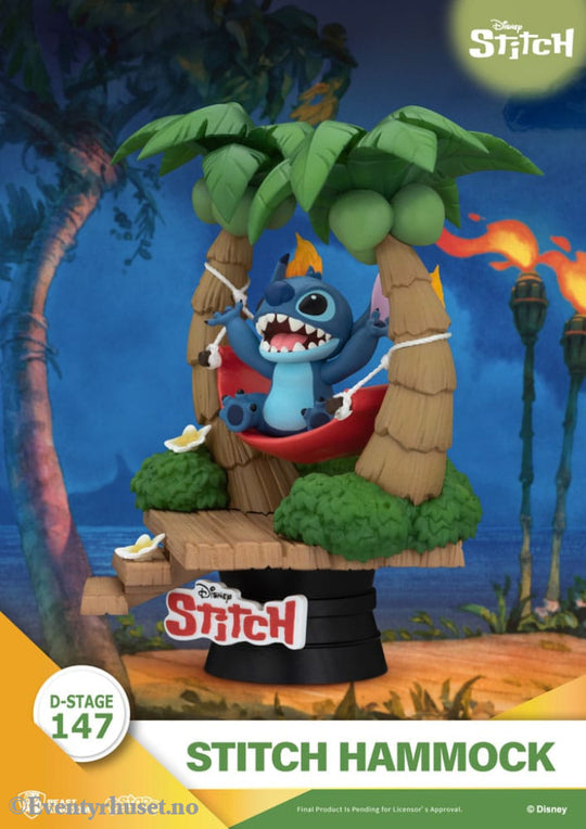 Lilo & Stitch D-Stage PVC Diorama Stitch Hammock 13 cm – Eventyrhuset