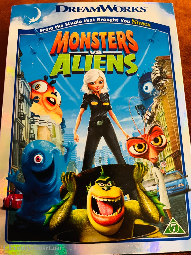 Monsters vs Aliens. DVD slipcase. – Eventyrhuset