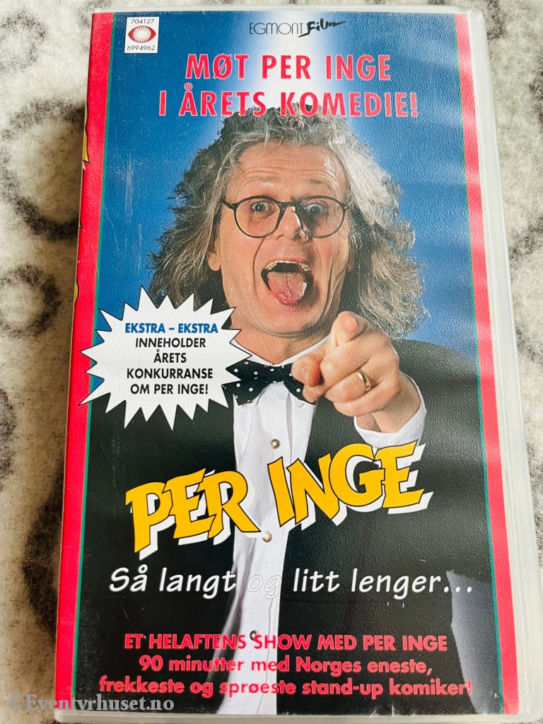 Per Inge - Så langt og litt lenger. 1994. VHS. – Eventyrhuset