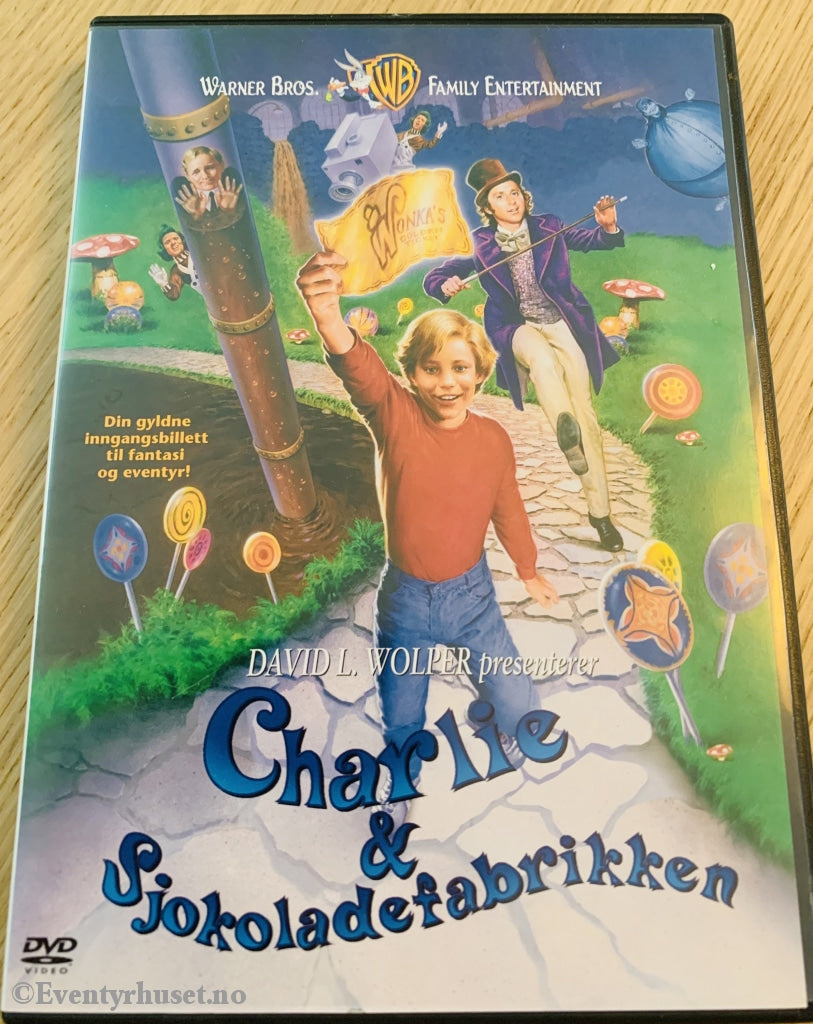 Roald Dahl. Charlie og Sjokoladefabrikken. 1996. DVD. – Eventyrhuset