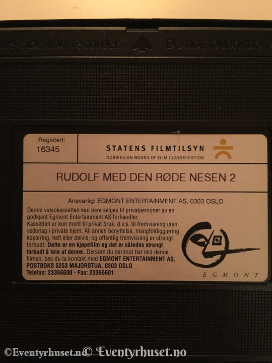Rudolf med den røde nesen 2. Den mystiske leketyven. 2001. VHS ... Rudolf med den røde nesen 2. Den mystiske leketyven. 2001. VHS ...