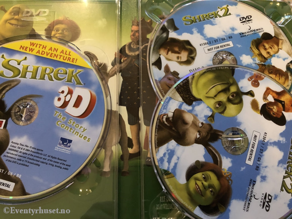 Shrek. 5 disk samleutgave. DVD samleboks. – Eventyrhuset