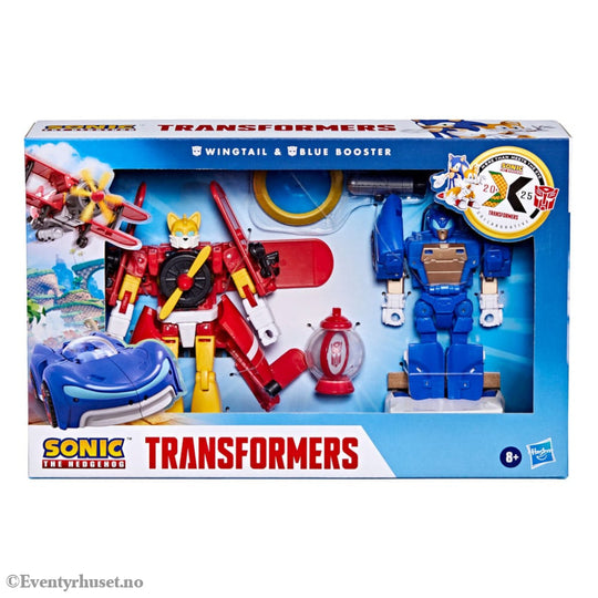 Sonic the Hedgehog x Transformers Action Figure Wingtail & Blue Booste ...