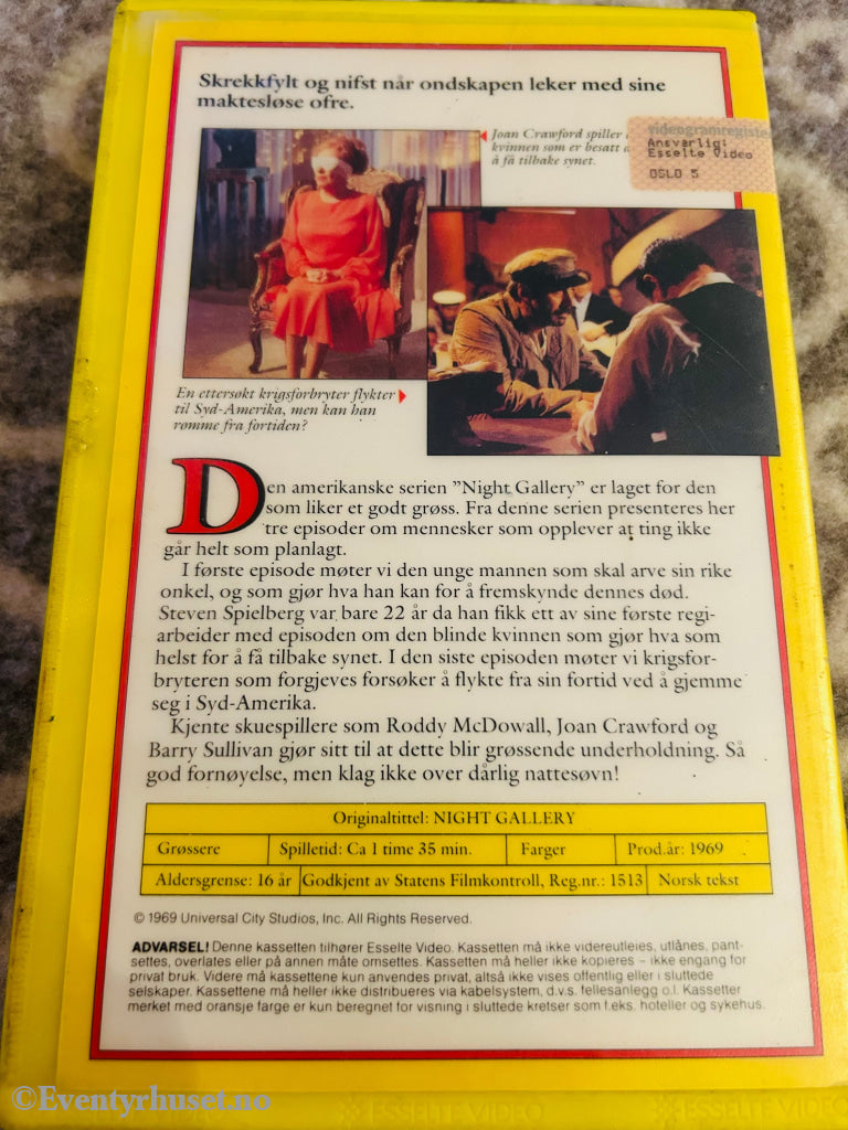 Steven Spielberg´s Night Gallery. 1969. VHS Big Box. – Eventyrhuset