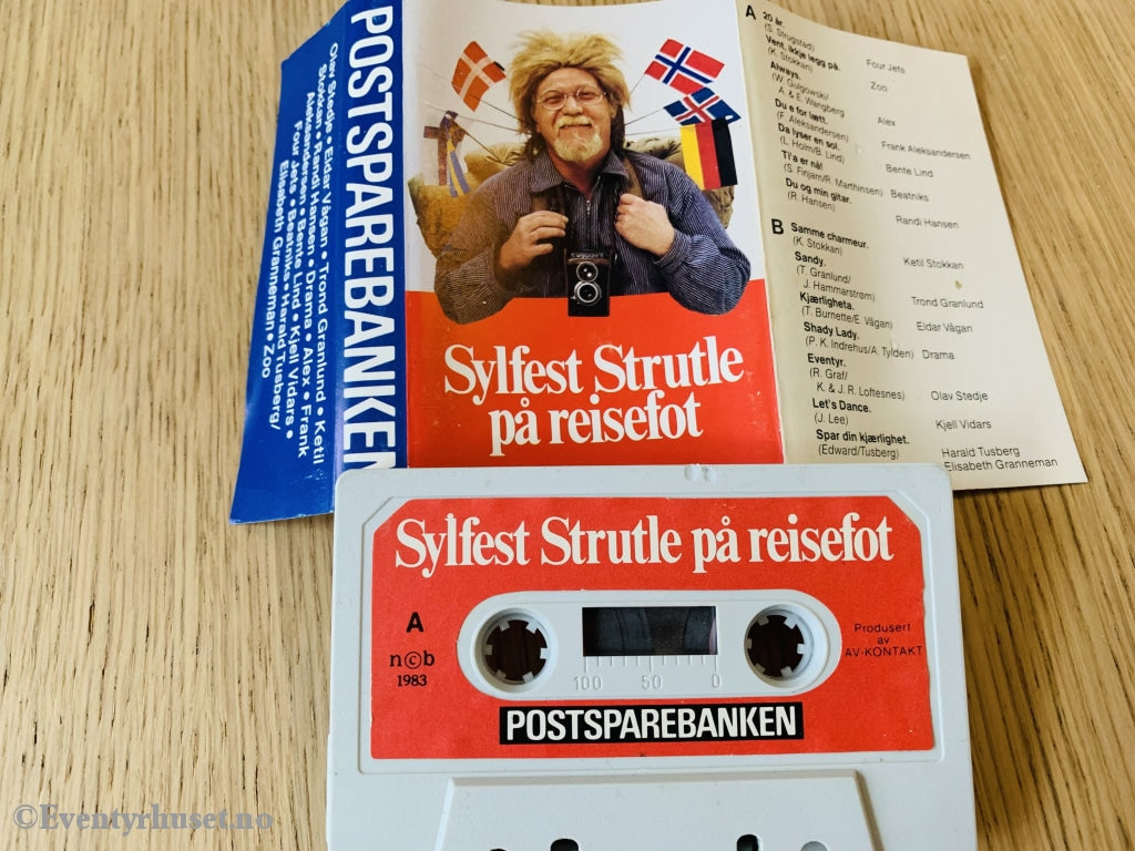 Sylfest Strutle på reisefot. 1983. Kassett. – Eventyrhuset