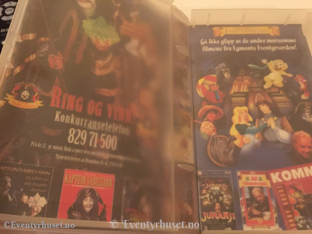 Terje Formoe. 1996. Kaptein Sabeltanns rike. VHS. – Eventyrhuset