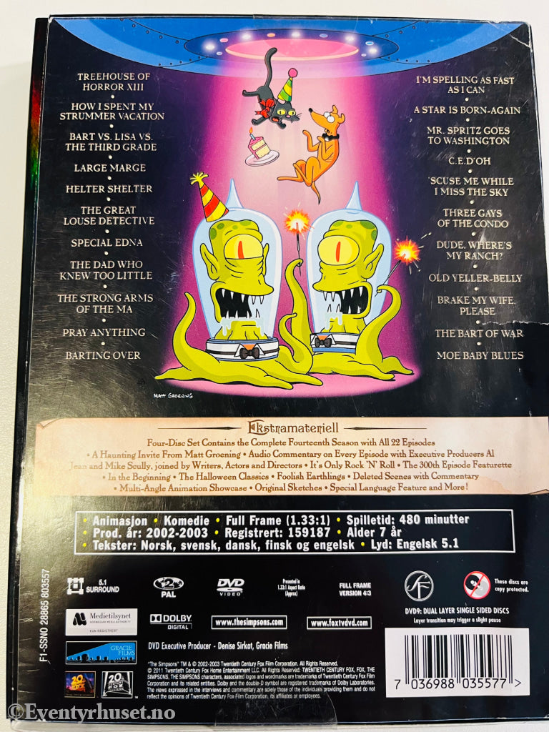 The Simpsons. The Complete Fourteenth Season. DVD. – Eventyrhuset