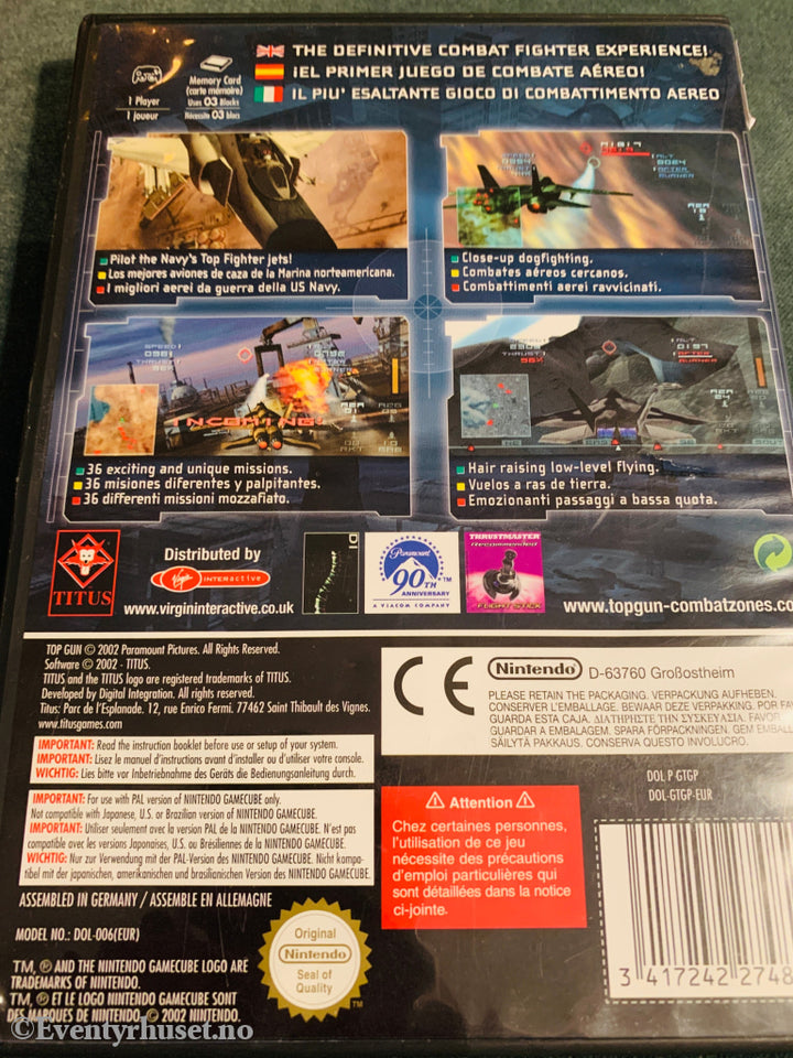Top Gun Combat Zones. Gamecube. – Eventyrhuset