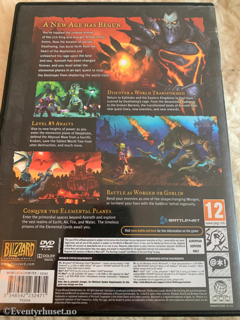 World of Warcraft - Cataclysm Expansion Set. PC. – Eventyrhuset